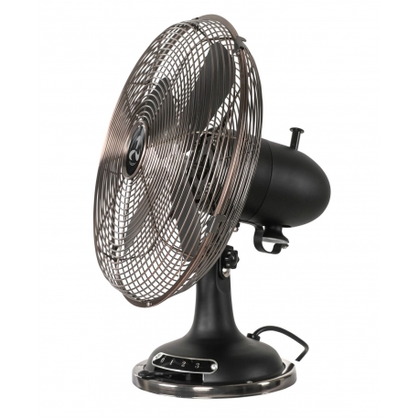 Tradition Black Retro table fan by Casafan - Anemis